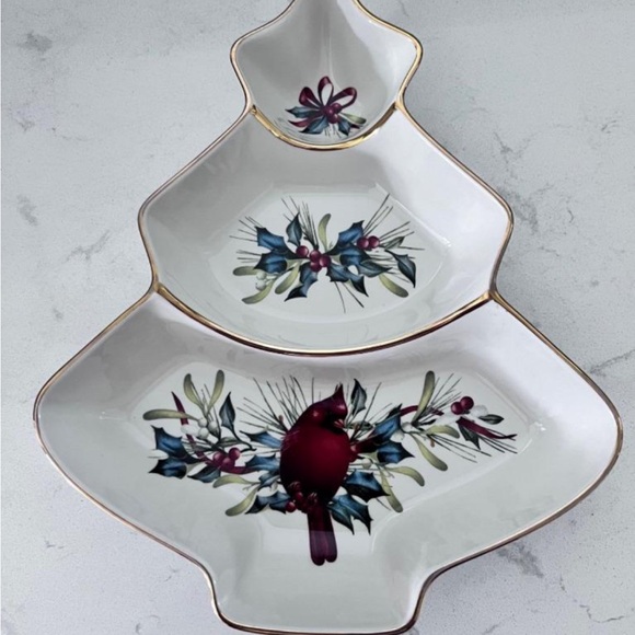 Lenox | Dining | Brand New Lenox Winter Greetings Cardinal Bird 3 Part ...